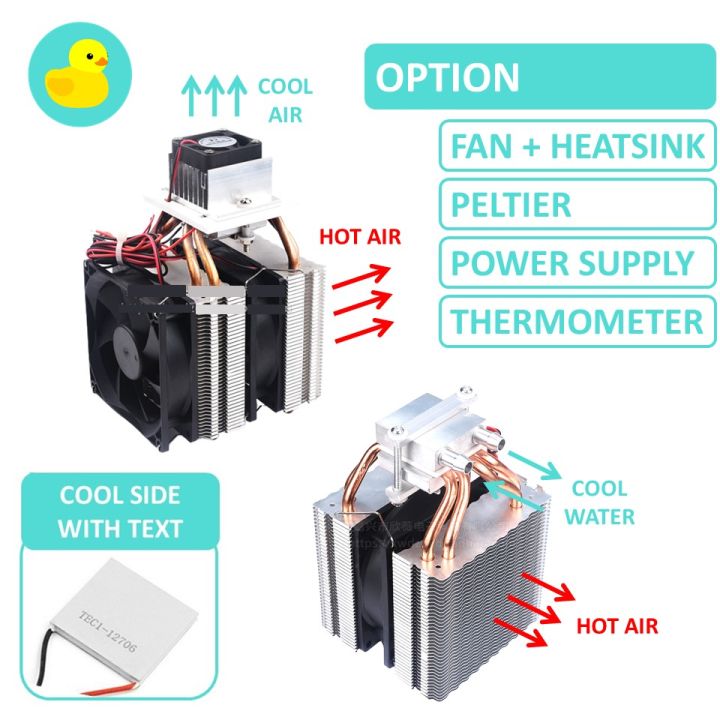 TEC1-12706 Industrial Peltier Thermoelectric Fan And Heat Sink DIY Kit ...