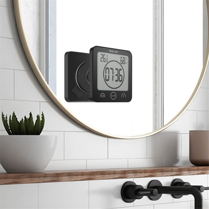 【Must-Have Style】 Digital Bathroom Waterproof Shower Clock Suction Cups ...