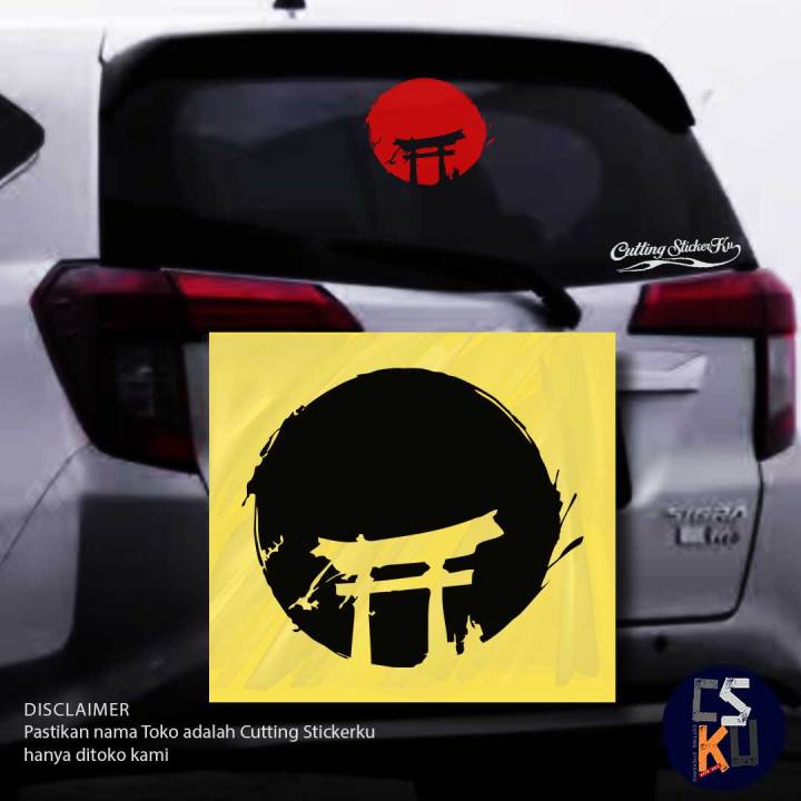 Cutting Stiker Torii Gate Variasi Motor Mobil Sticker Kaca Helm Japan ...
