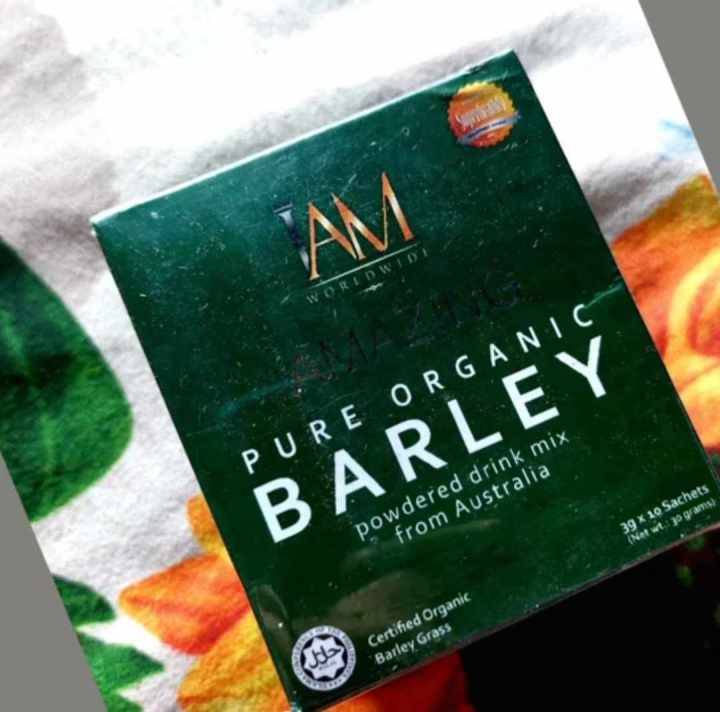 IAM Amazing Pure Organic Barley Grass Powder Drink 10 sachet Pure ...