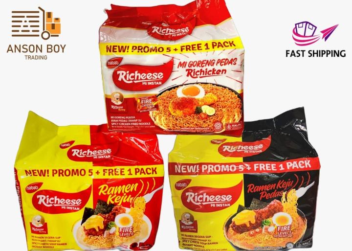 [READY STOCK] NABATI RICHEESE RAMEN KEJU/RAMEN KEJU PEDAS/MI GORENG ...
