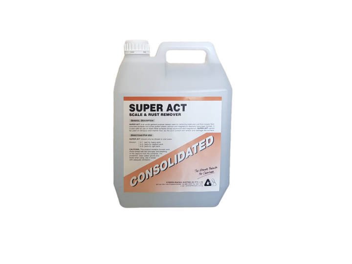 5L SUPER ACT - Mosaic Tile Cleaner, Rust, Scale, Stain Remover, Acid ...