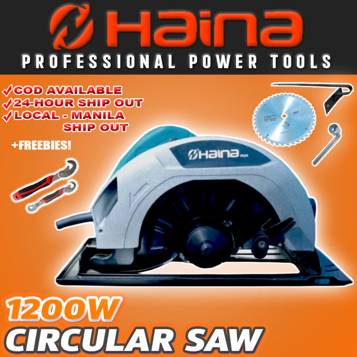 Haina Circular Saw 1200W with Professional Tools Heavy Duty with Snap ...