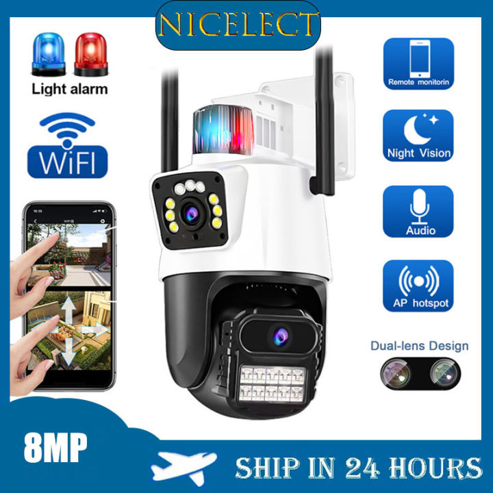 NICELECT 4K 8MP CCTV wireless outdoor wifi camera 360, two-way call ...