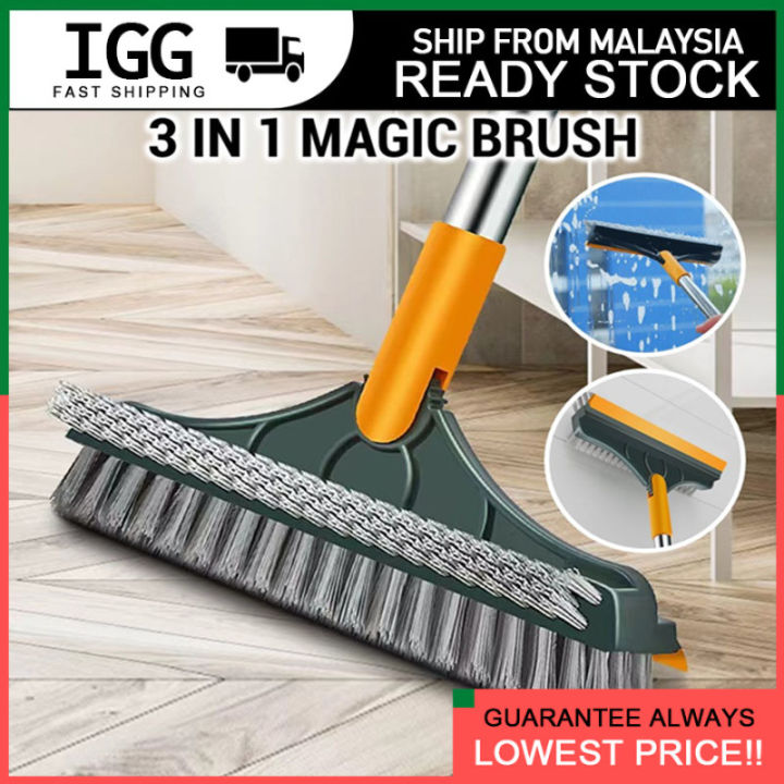 New 3 in 1 Brush Magic Broom Floor Cleaning Brush Gap Scrub Brush Tile ...