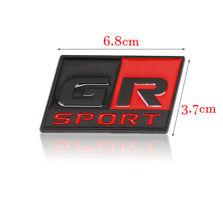3D Metal GR Sport Logo Emblem Car Body Sticker Auto Rear Trunk Decal ...