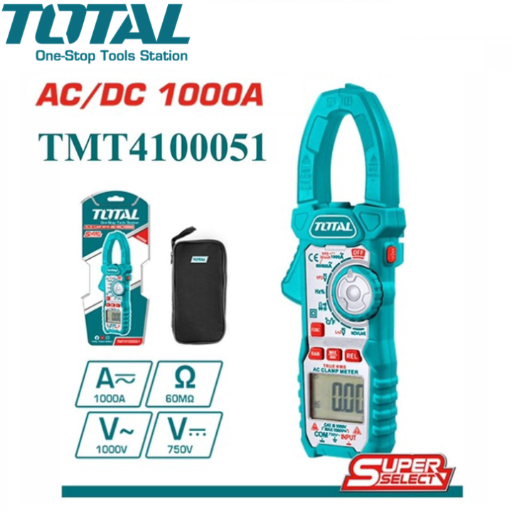 TOTAL แคล้มมิเตอร์ แบบดิจิตอล รุ่น TMT4100051 ( Digital Clamp Meter ...