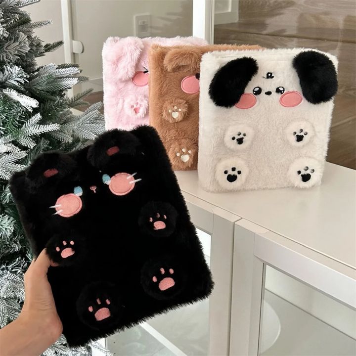 RBJ4 Plush Binder Plush Binder Photocard Holder Fluffy Bear Plush Cat ...