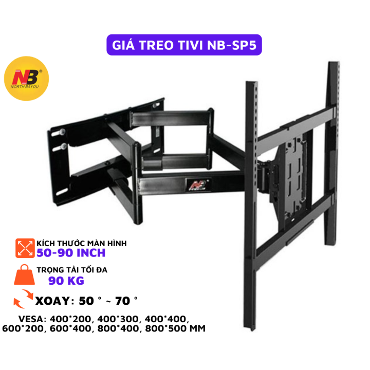 Giá treo tivi NB-SP5 từ 50 inch - 90 inch, Khung treo tivi xoay đa năng ...