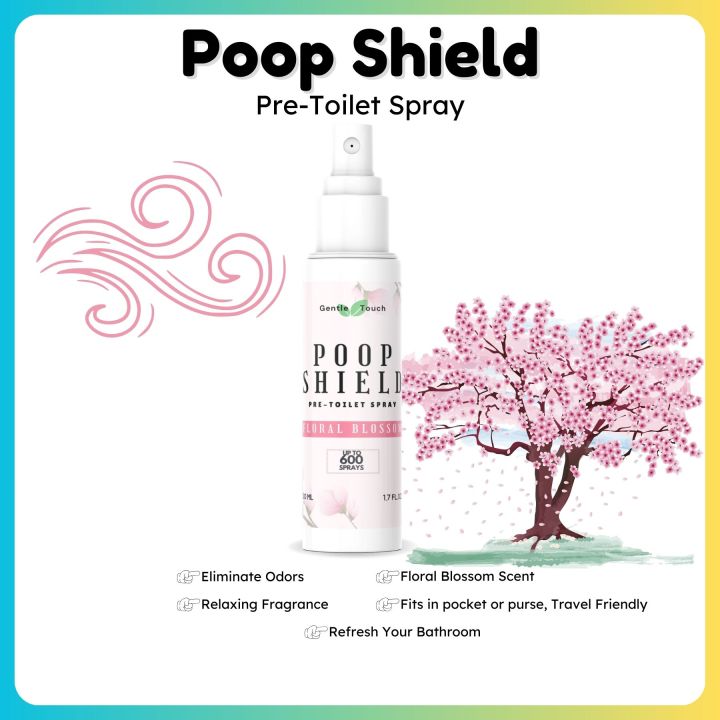 Premium Cotton Candy Scent Poop Shield Spray 50ml Toilet Deodorizer Air ...