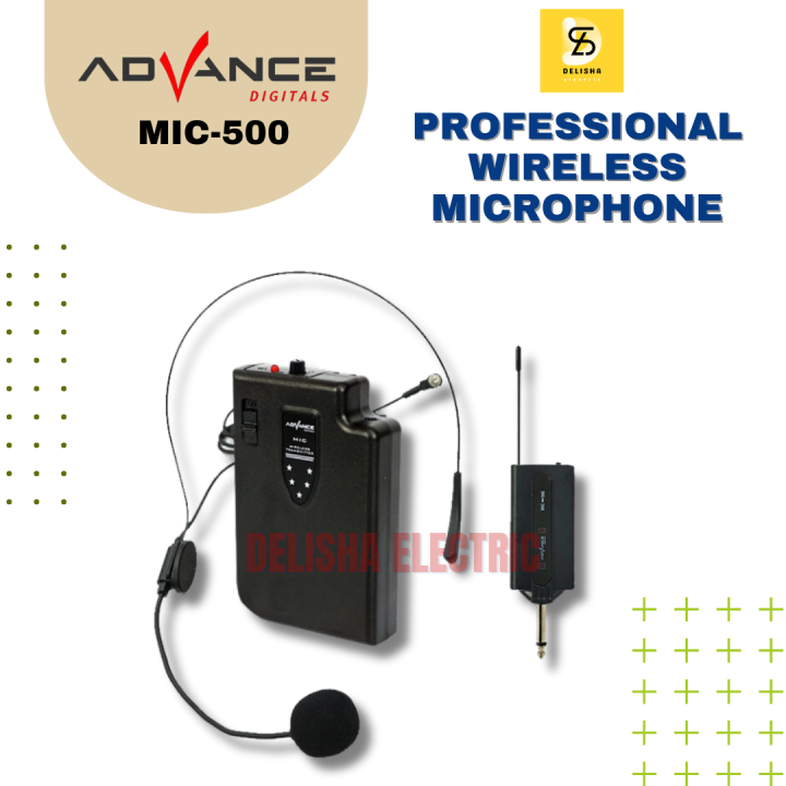 Mic Bando WirelessMic ClipOn Microphone Eksternal professional wireless michrophone ADVANCE MIC ...