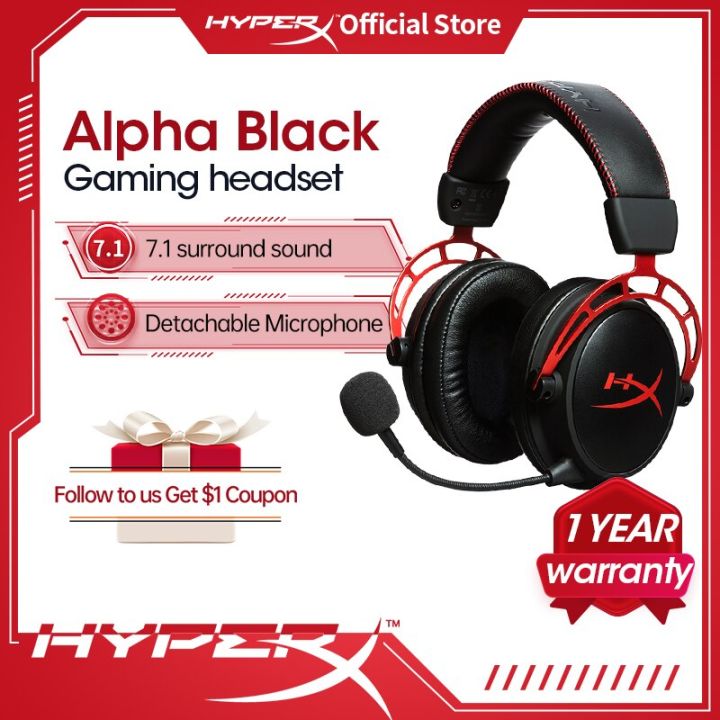 100% Original Hyperx Cloud Alpha Gaming Headset Wire And Wireless E ...