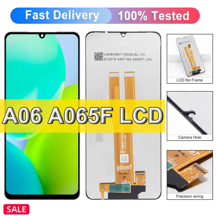 A06แสดงสำหรับ Samsung A06 SM-A065F A065F/DS A065M A065M/DS อะไหล่ทดแทน ...