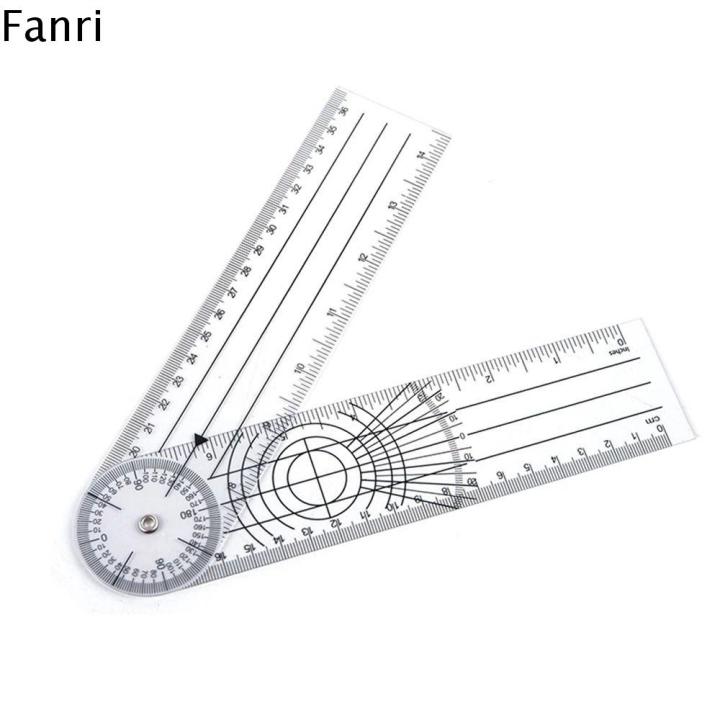 FANRI PVC Office Supplies Protractor Multi-Ruler Orthopedics Calibrated ...