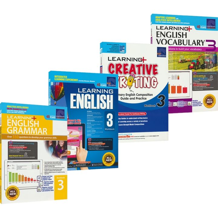 Learning Series grade 3 English grammar and vocabulary writing SAP ...