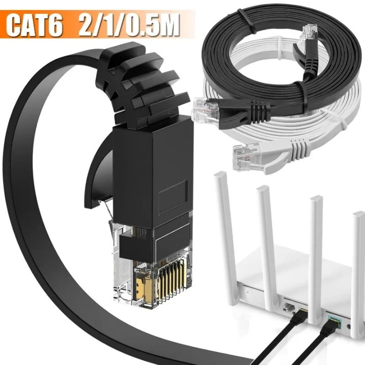 Cat6 cáp Ethernet RJ45 CAT6 Ethernet dây dẹt LAN 1000Mbps tốc độ cao ...