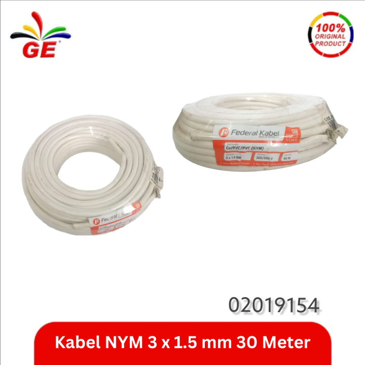 FEDERAL - Kabel NYM 3 x 1.5 mm 30 Meter 02019154 | Lazada Indonesia