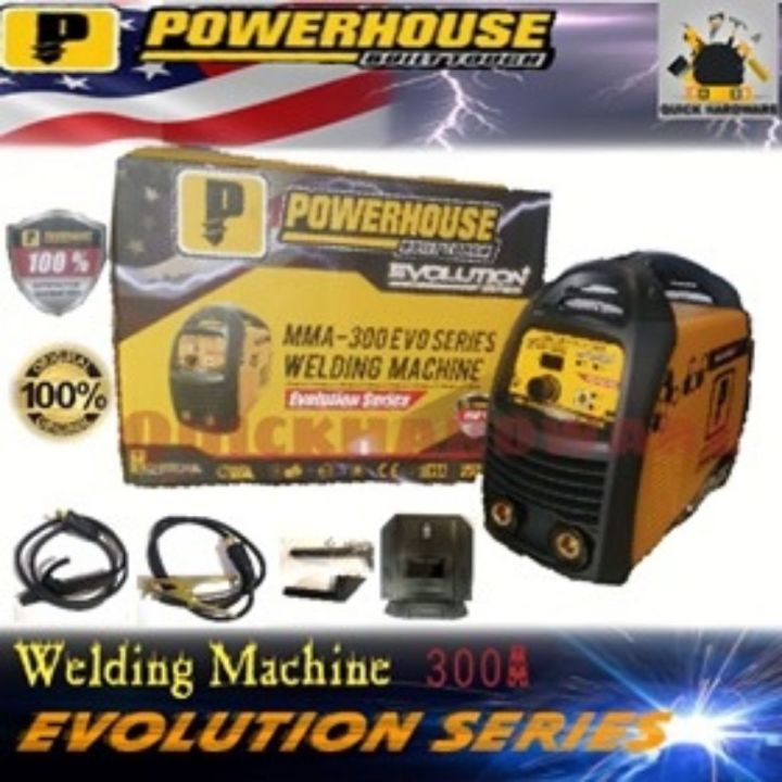 POWERHOUSE MMA-300 Evolution Series Portable Inverter Welding Machine ...