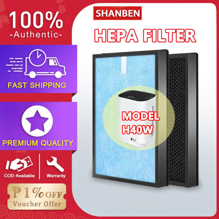 SHANBEN Air purifier HEPA filter activated carbon adsorption suitable ...