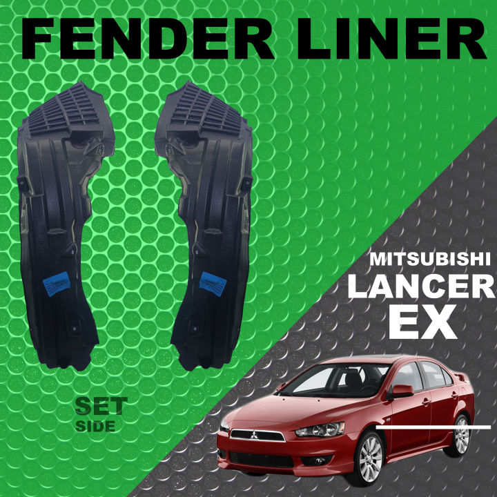 mitsubishi lancer ex lancer 2010 2011 2012 2013 2014 2015 fender liner ...