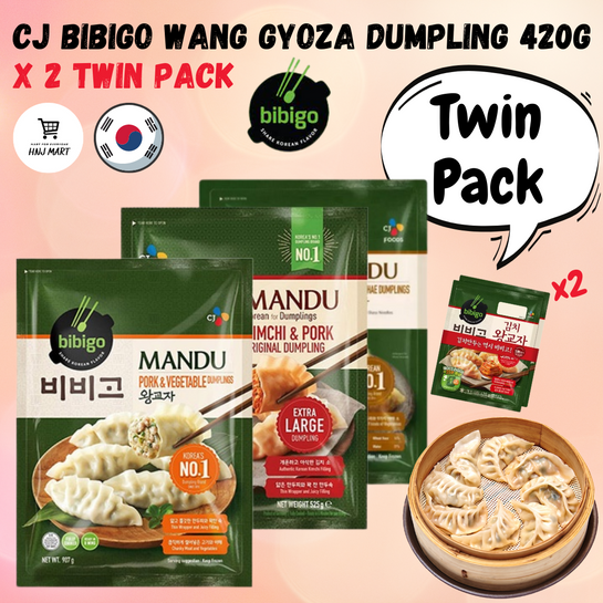 (Frozen) CJ Bibigo Wang Gyoza Dumpling 420g x 2 (Twin Pack) Original ...