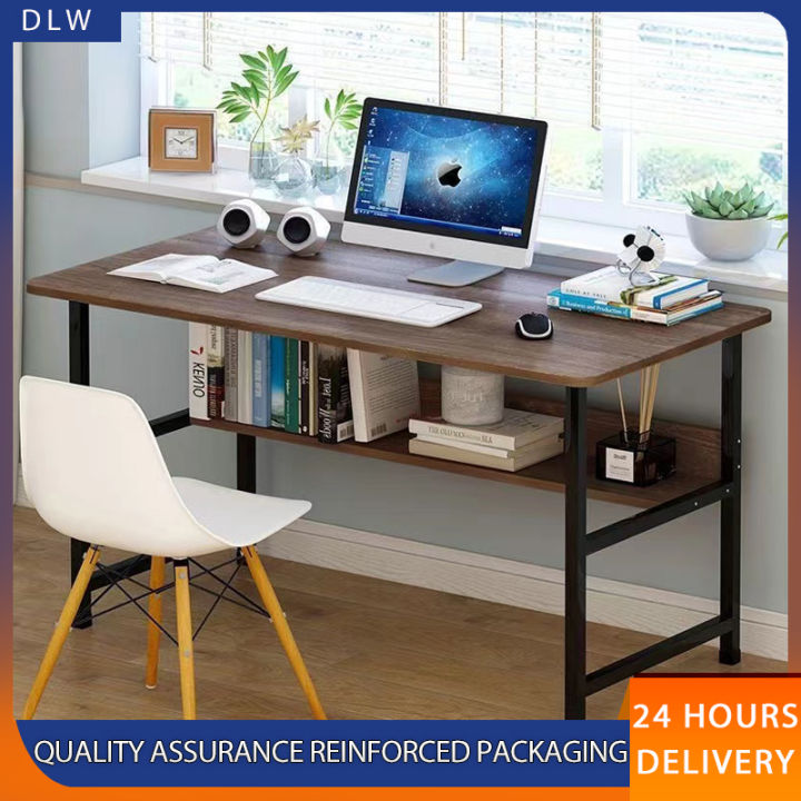 120CM Computer Table Study Table Double Layer Desk Table Student Table ...