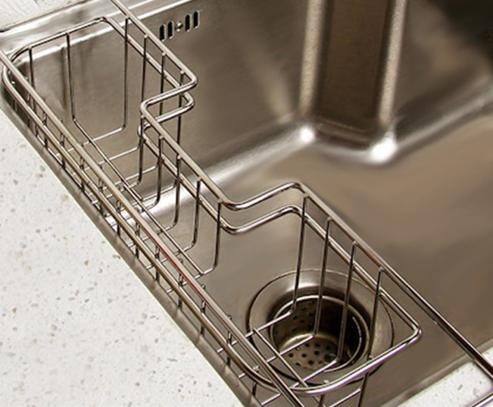 Stainless Steel Kitchen Sink Rack Shelving Sponge Drainer Basin Holder ...