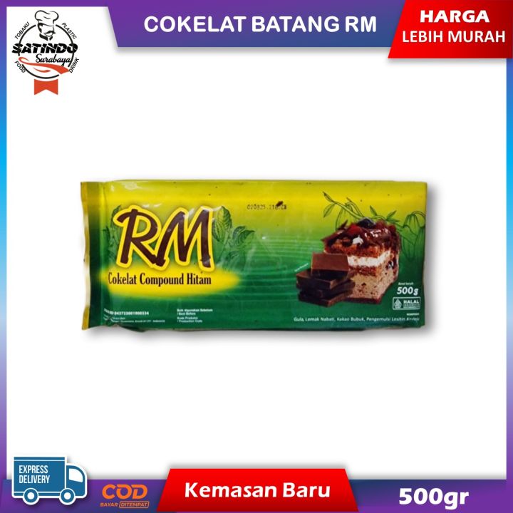 Cokelat Batang RM 500gr / Coklat Blok RM (Dark Chocolate Compound) By ...