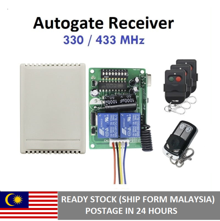 Alarm System Autogate Remote Control 330mhz/433mhz Set With 3 ...