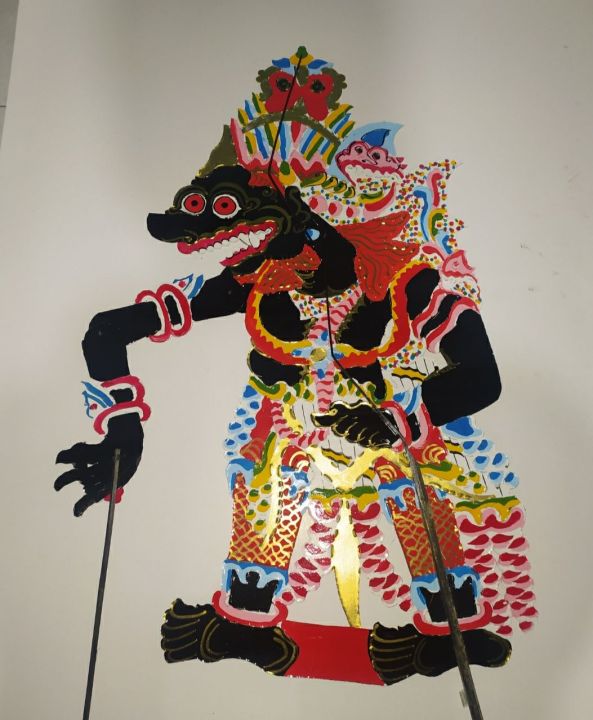 wayang kertas Buto Raton hitam Kumbakarna 80 cm | Lazada Indonesia