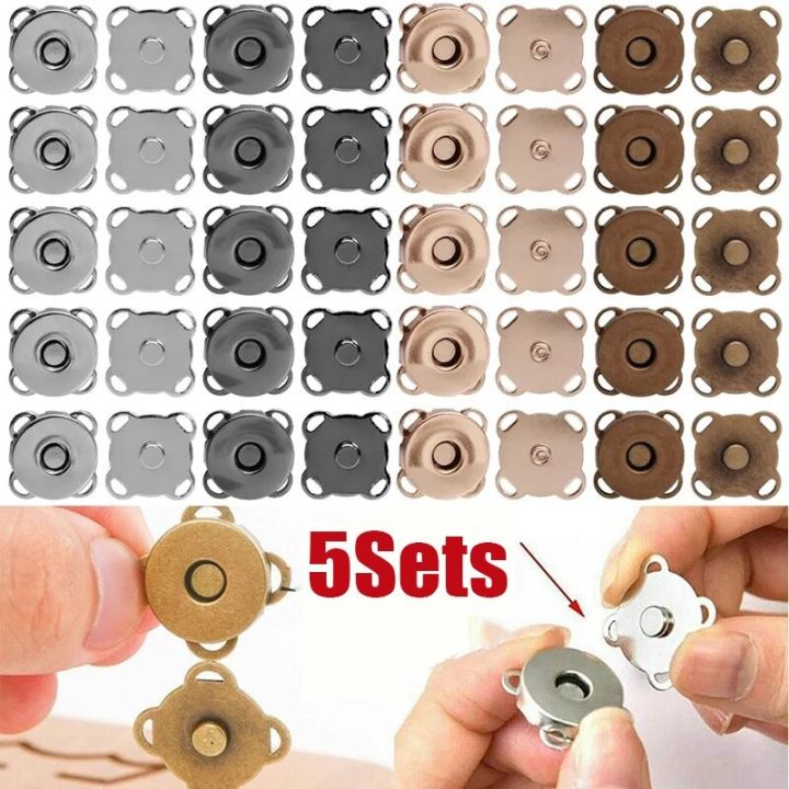 10Pcs Invisible Magnetic Snap Buckles DIY Handbag Suitcase Cothes ...