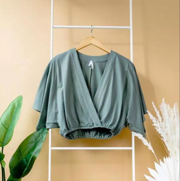 [Ali Shop} - Outer crop top // Outer blouse // Wrop top // Outer kimono ...