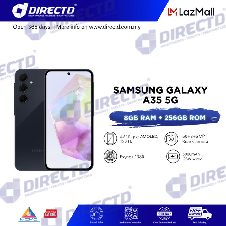 [READY STOCK] Samsung Galaxy A35 5G [8GB RAM | 256GB ROM] - Original Warranty by Samsung ...
