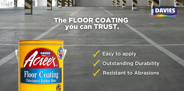 Davies Acreex Rubber Floor Coating 4Liters / Gallon | Lazada PH