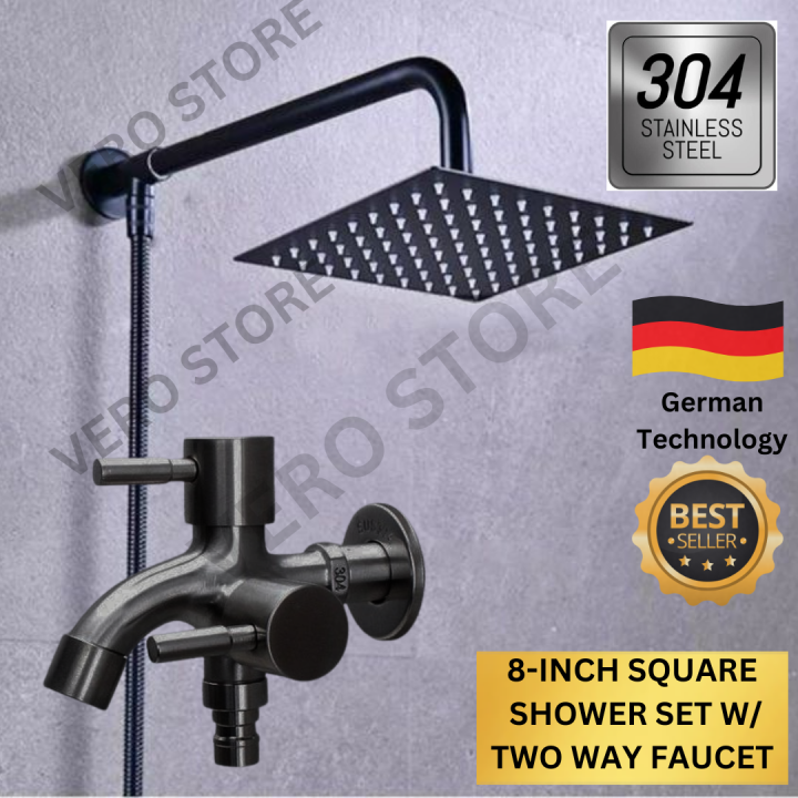 🔝Best Seller Premium Quality Black Stainless Steel SUS304 Shower Set ...