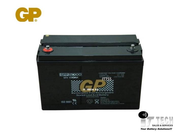GP 12V 100AH PREMIUM Rechargeable Sealed Lead Acid Battery For car ...