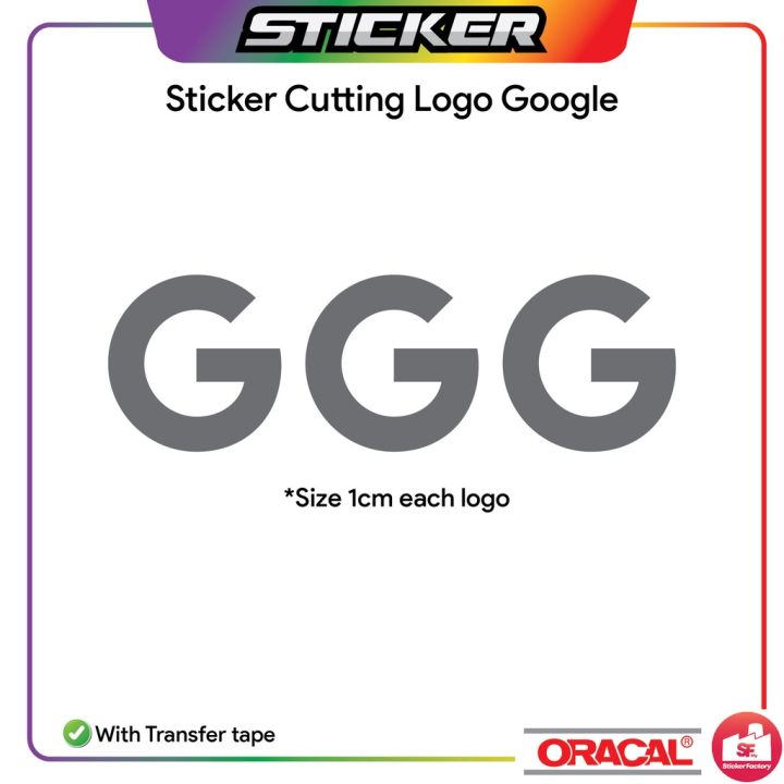3 PCS Google Logo Sticker Cutting Premium Oracal Sticker | Lazada