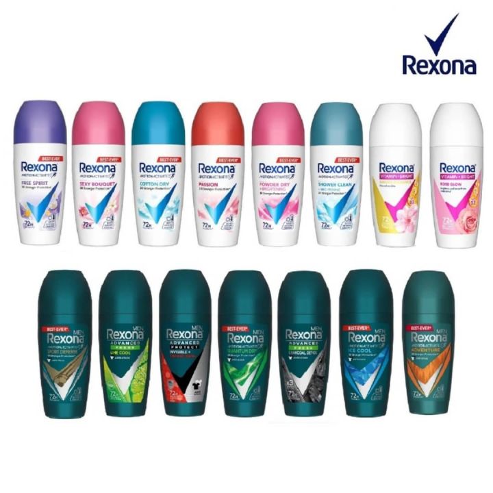 Rexona Deodorant Roll On 45ML/ Rexona Men Deodorant/ Rexona Women ...