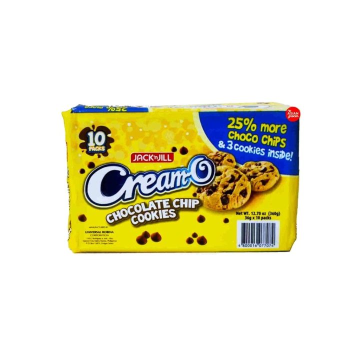 Cream-O Chocolate Chip Cookies 36gx10s | Lazada PH