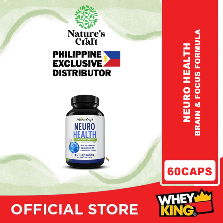 Natures Craft Neuro Health Brain and Focus Formula | 60 Capsules | Lazada PH