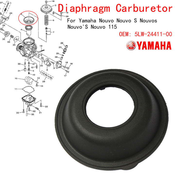 DIAPHRAGM CARBURETOR YAMAHA 100% ORIGINAL LC135 V2 V3 V4 V5 V6/NOUVO.LC ...