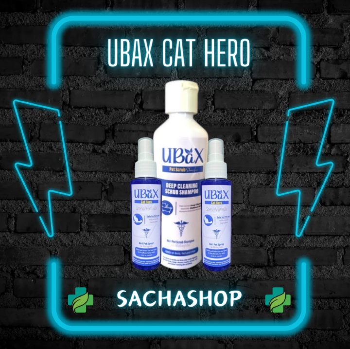 ORIGINAL UBAX CAT HERO SPRAY KUTU KUCING UBAX PET SHAMPOO | Lazada