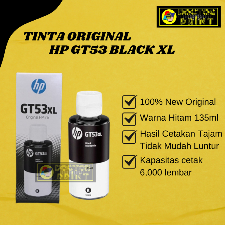 Tinta HP GT53 XL GT-53 XL Black Tinta Printer HP Ink Tank 115 315 319 ...