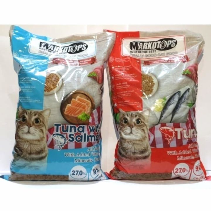 pakan Makanan Kucing markotop MARKOTOPS tuna salmon REPACK 800GRAM DRY ...