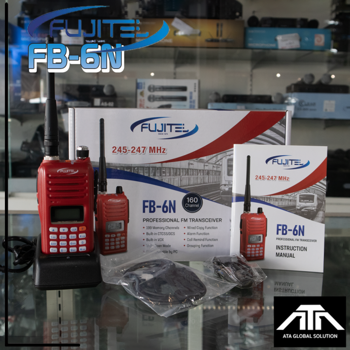 วิทยุสื่อสาร FUJITEL FB4N FB-6N กำลังส่ง 5 วัตต์ Battery Li-on 1400 mAh. | Lazada.co.th
