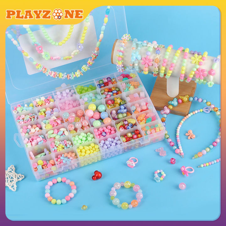 DIY Anak Manik-Manik Mainan Perempuan Gelang Monterssori Edukasi Mainan ...