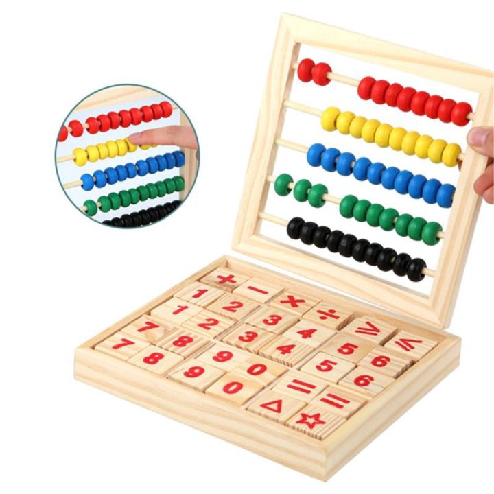 Wooden Abacus toy Children Kids Counting Number Maths Learning Toy ...