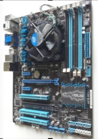 MAINBOARD เมนบอร์ด พร้อม CPU+พัดลมตามรูป Core i7-i5-i3+ ASUS P8H77-V ...