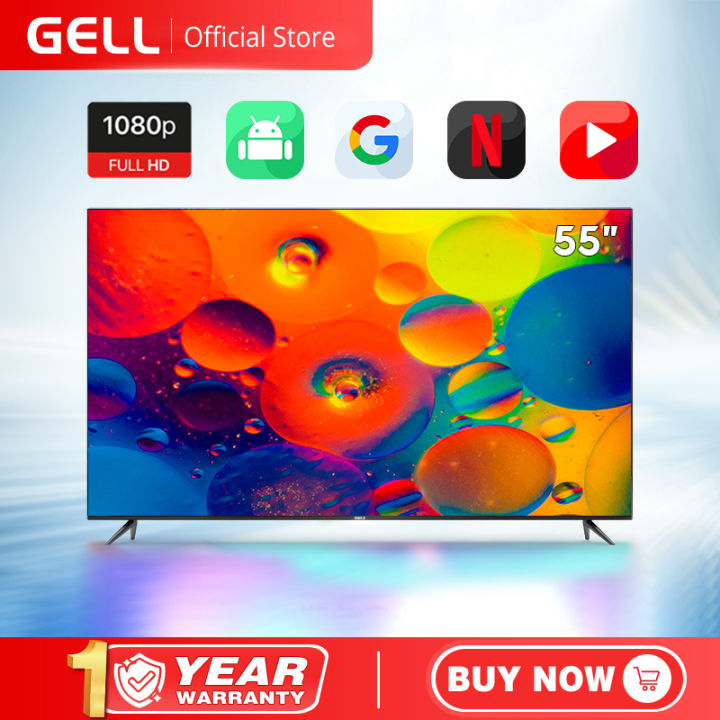 GELL smart tv 50/55 inches Ultra-slim flat screen Android tv smart led ...