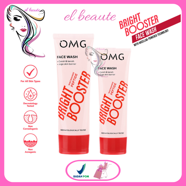 OMG Oh My Glow Bright Booster Face Wash | Lazada Indonesia